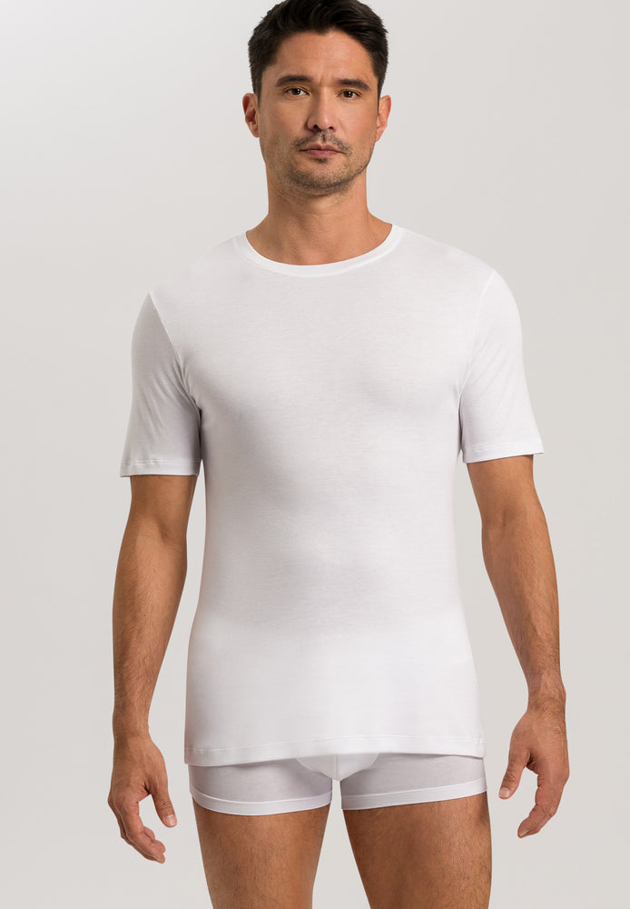 Sea Island Cotton Cotton Crew Neck T-Shirt | White 73174-101 – HANRO