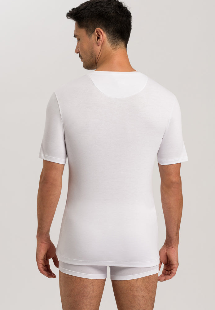 Sea Island Cotton Cotton Crew Neck T-Shirt | White 73174-101 – HANRO