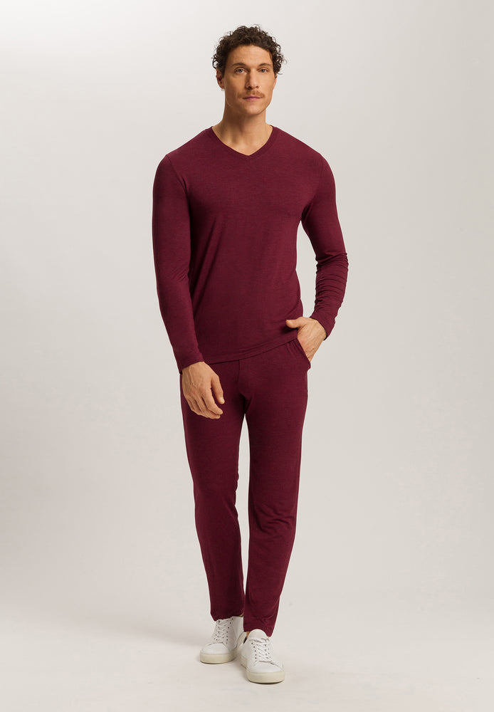 Casuals Drawstring Pants | Cabernet Melange 75040-3045 – HANRO