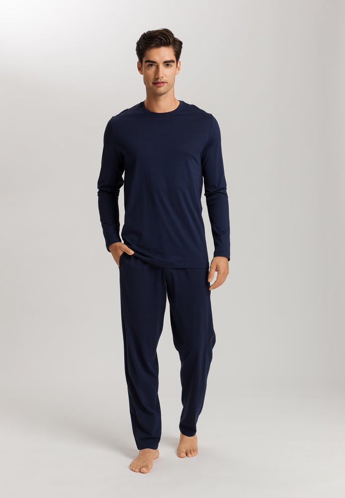 Night And Day Cotton Drawstring Pants | Deep Navy 75751-1610 – HANRO
