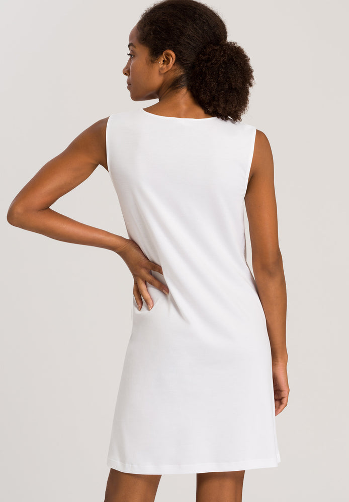 Moments V-Neck Cotton Tank Nightgown | White 77929-101 – HANRO